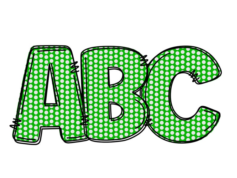 Golf Clipart Letters 300dpi Transparent Png. 5 Styles of - Etsy