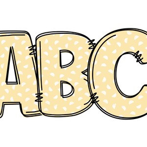 Pastel Clipart Letters 300dpi Transparent Png. 5 Styles of - Etsy