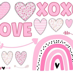 Pink Valentine Clipart Letters 300dpi Transparent Png. 5 Styles of ...