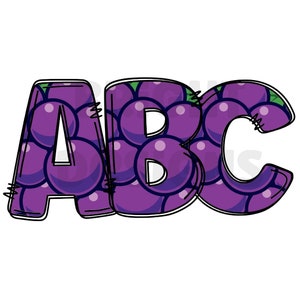 Fruit Alphabet Png Clipart Letters 300dpi Transparent Png. 6 Styles of ...