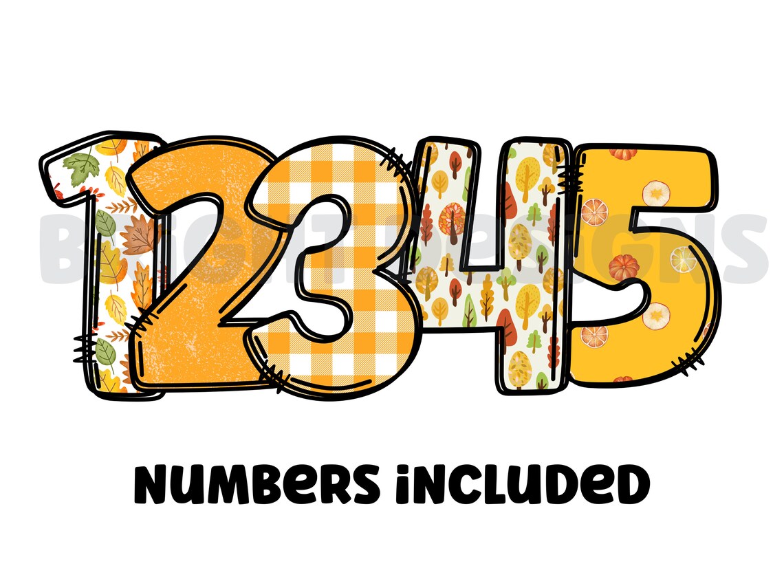 Fall Autumn Clipart Letters 300dpi Transparent Png. 5 Styles - Etsy