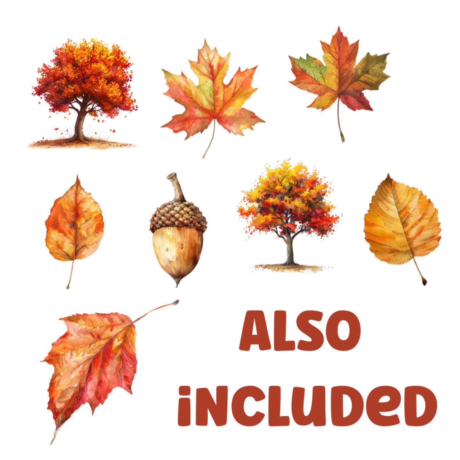 Fall Alphabet PNG Clipart: Autumn Letters, Numbers (digital Download ...