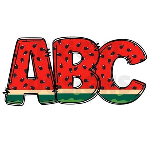 Fruit Alphabet Png Clipart Letters 300dpi Transparent Png. 6 Styles of ...