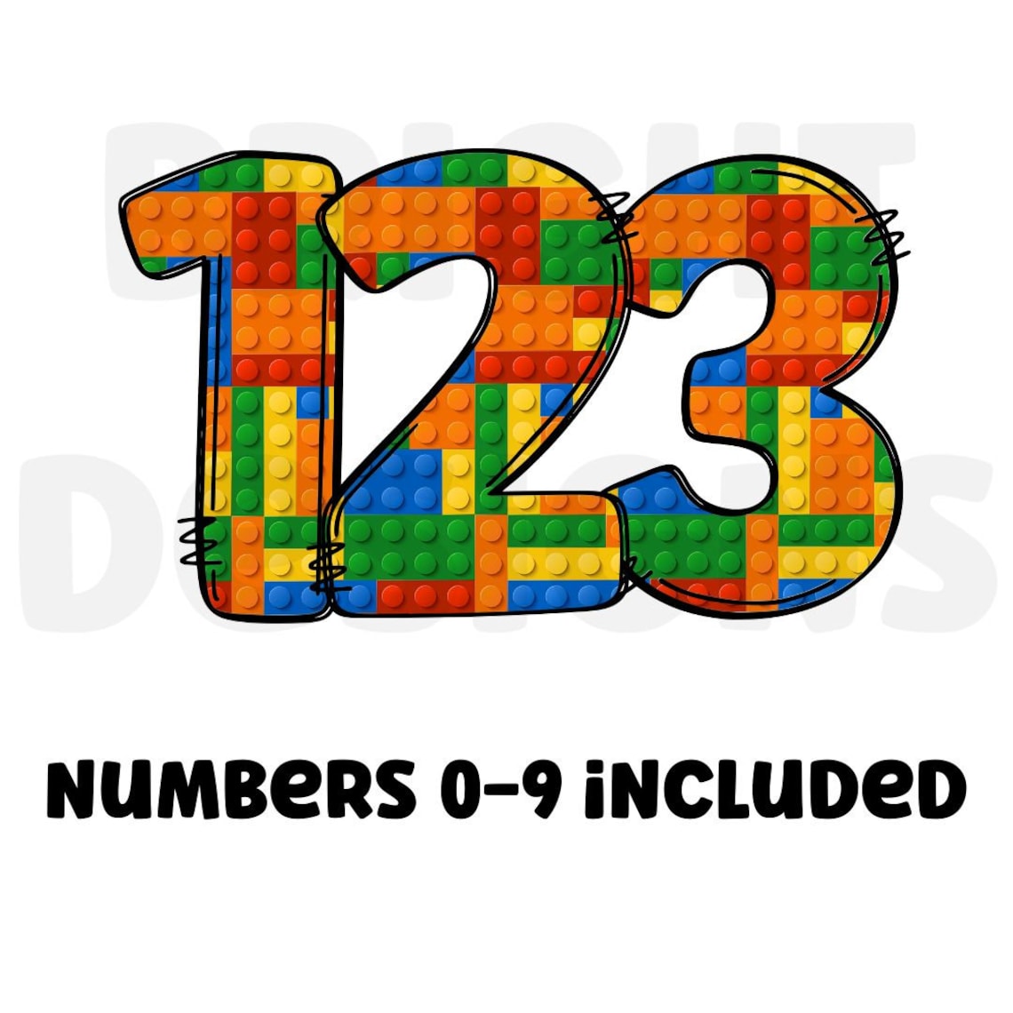 Building Bricks Alphabet Clipart Letters 300dpi Transparent Png. 1 Set ...