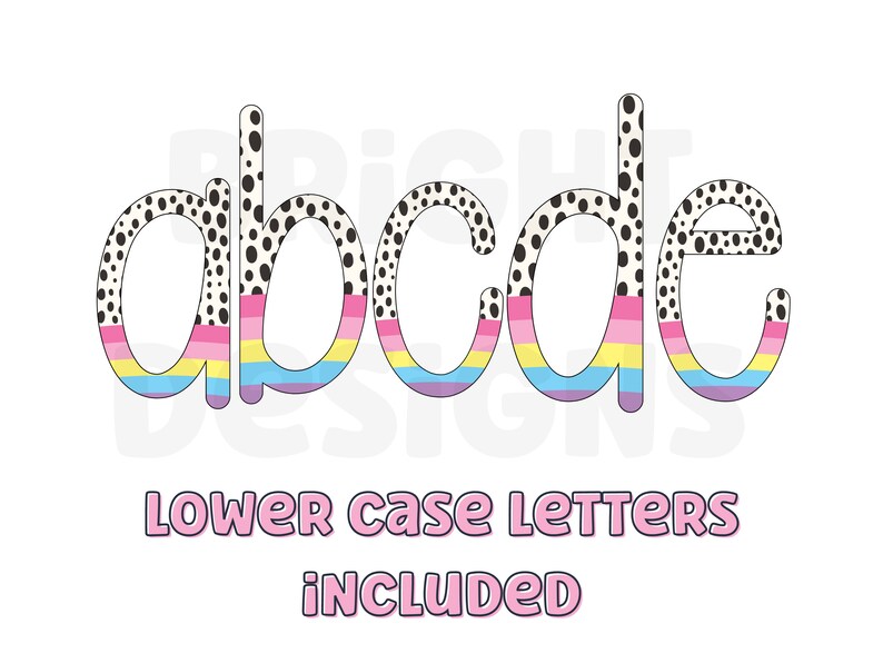 Fun Skinny Alphabet Png Clipart Letters 300dpi Transparent - Etsy