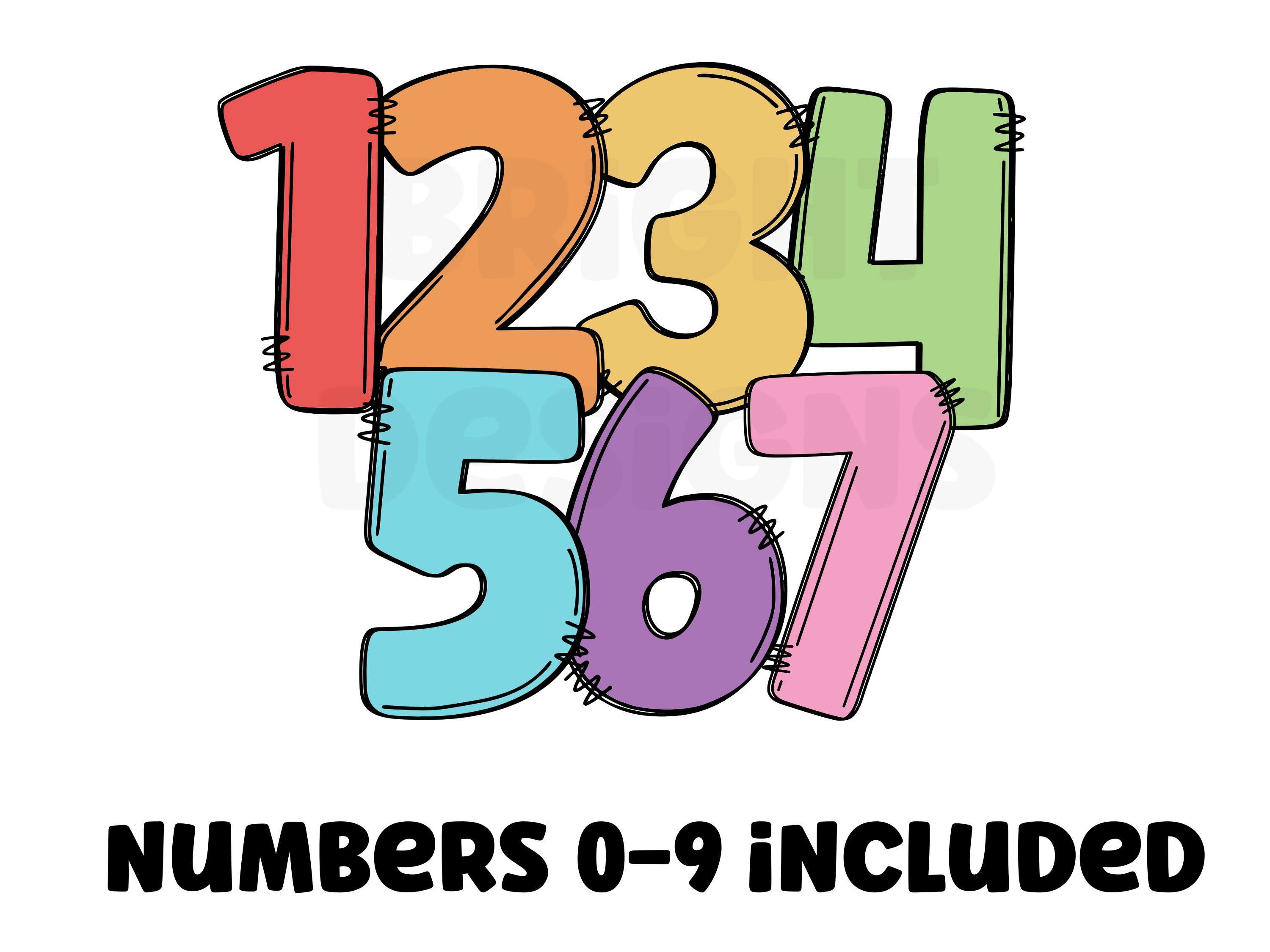 Rainbow Clipart Letters 300dpi Transparent Png. 5 Styles of - Etsy