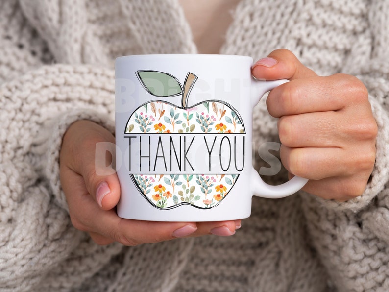 Thank You Apple Clipart Graphic 300dpi Transparent Png. - Etsy