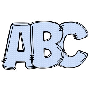 Pastel Clipart Letters 300dpi Transparent Png. 5 Styles of Alphabet ...