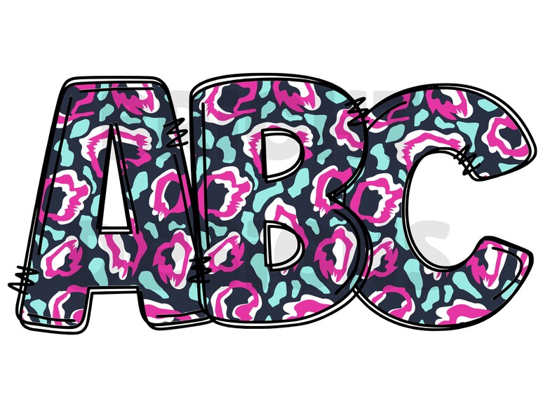 Navy Pop Alphabet Png Clipart Letters 300dpi Transparent Png. - Etsy