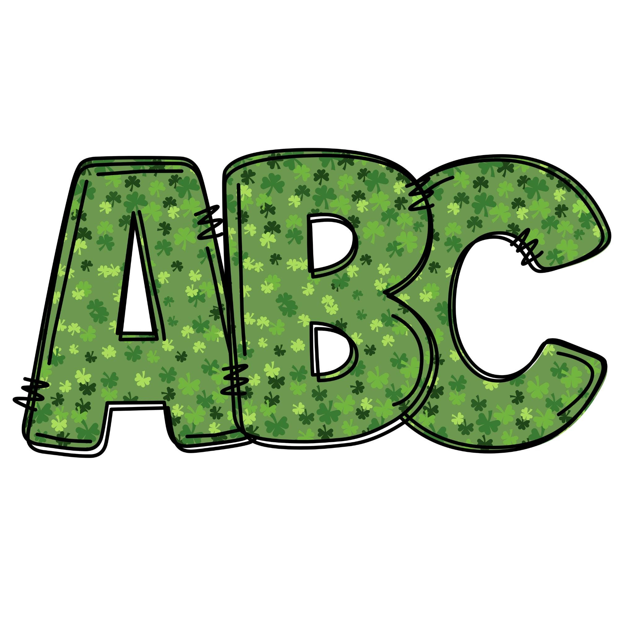 St Patricks Day Alphabet Png Clipart Letters 300dpi Transparent Png. 5 ...