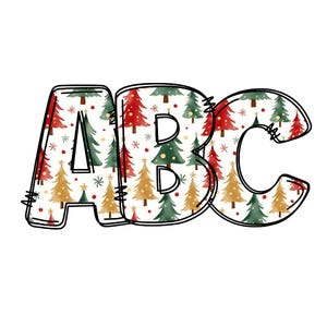 Christmas Alphabet Png Clipart Letters 300dpi Transparent Png. 4 Styles ...