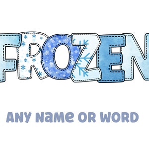 Frozen Clipart Letters 300dpi Transparent Png. 5 Styles of Alphabet ...