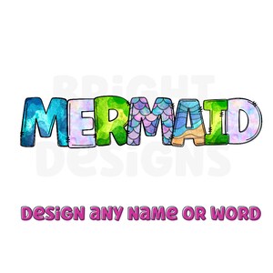 Mermaid Alphabet Png Clipart Letters 300dpi Transparent Png. 5 Styles ...