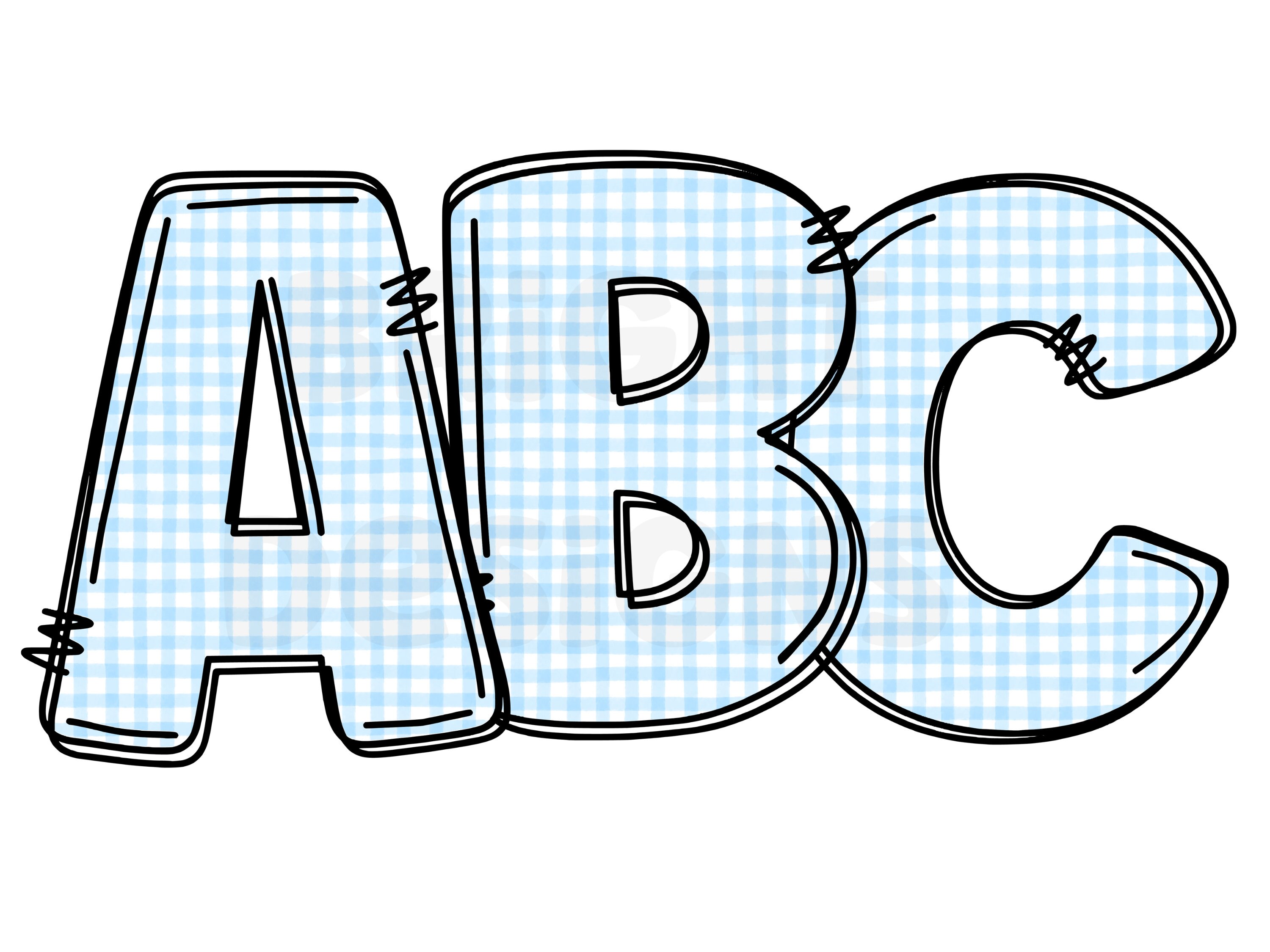 Baby Clipart Letters 300dpi Transparent Png. 5 Styles of - Etsy