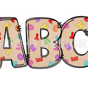 School Teacher Clipart Letters 300dpi Transparent Png. 5 Styles of ...