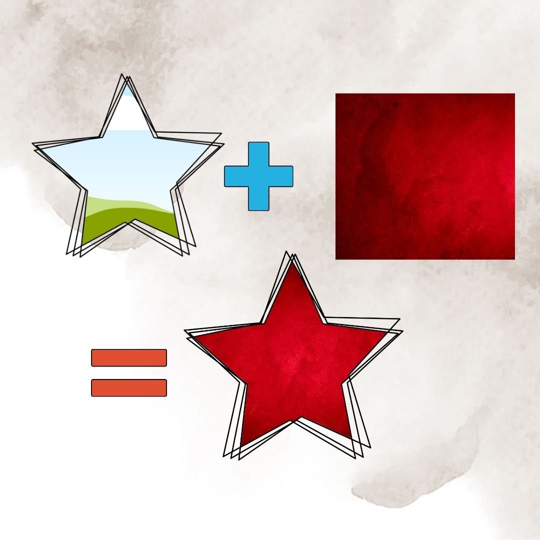 Doodle Star Frame for Canva. Add Any Image and Download - Etsy