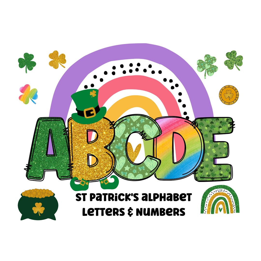 St Patricks Day Alphabet Png Clipart Letters 300dpi Transparent Png. 5 ...