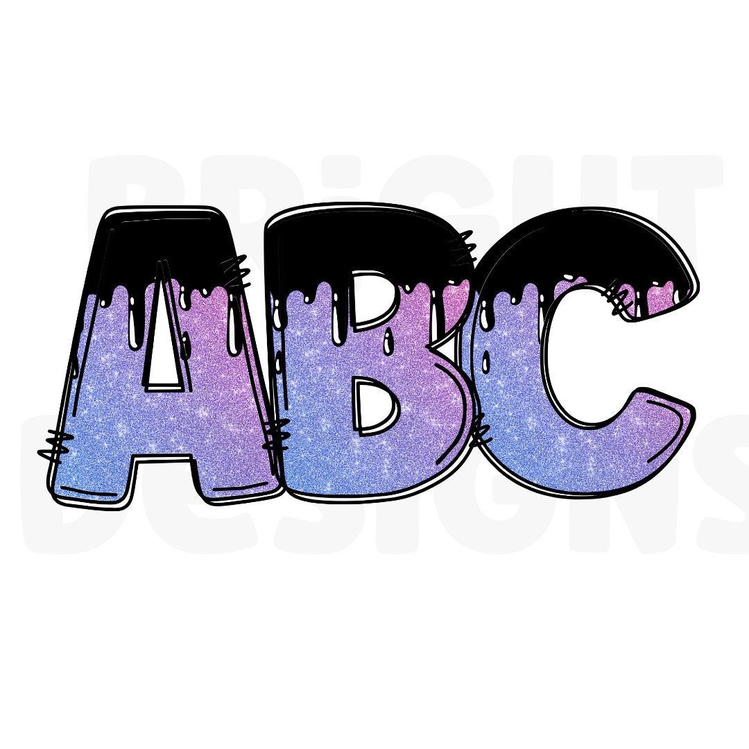 Halloween Alphabet Png Clipart Letters 300dpi Transparent Png. - Etsy