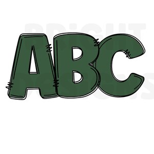 Green Forest Alphabet Png Clipart Letters 300dpi Transparent Png. 5 ...