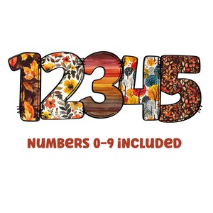 Fall Alphabet PNG Clipart: Autumn Letters, Numbers (digital Download ...