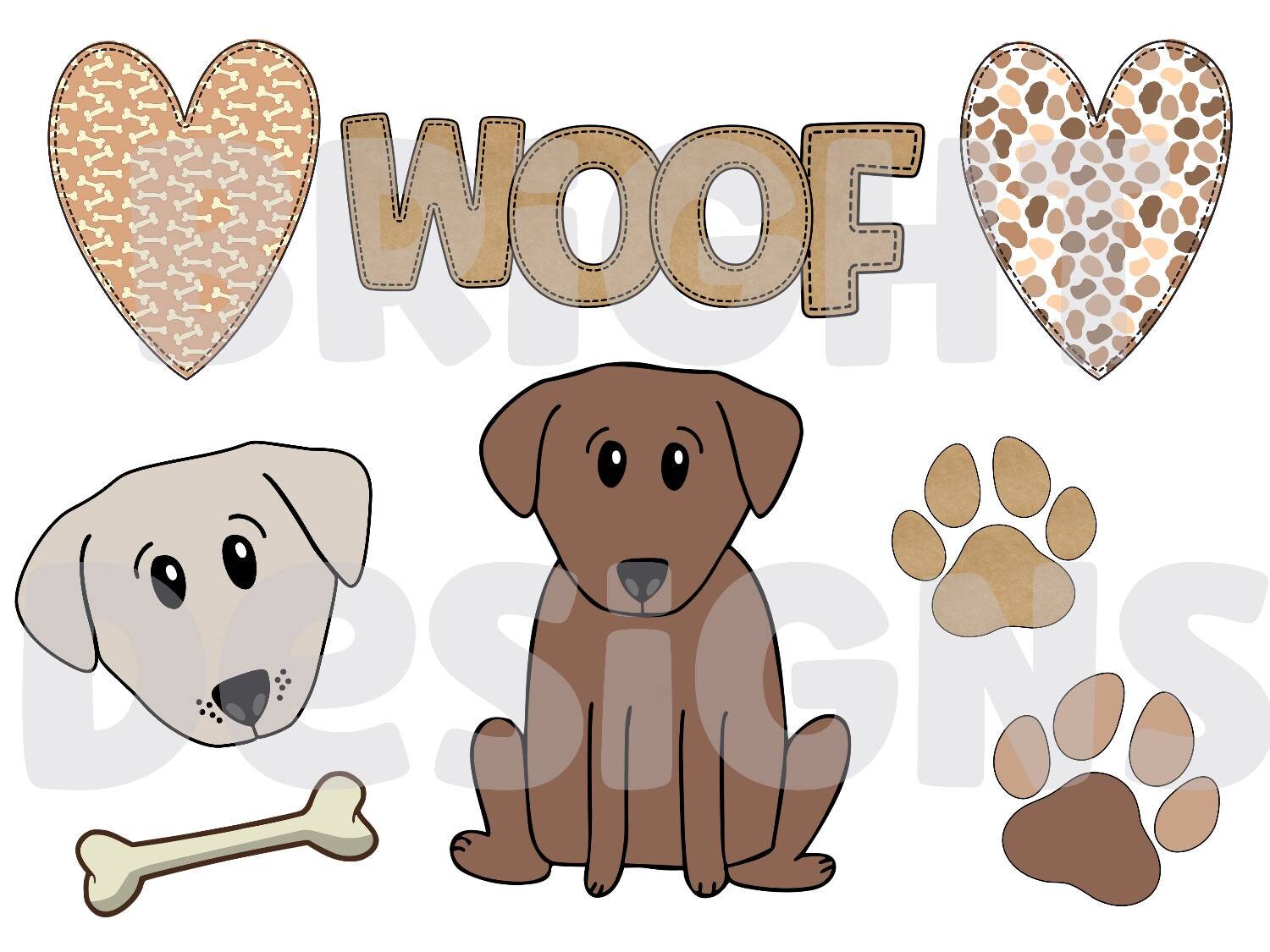 Dog Clipart Alphabet Letters 300dpi Transparent Png. 5 Styles of ...