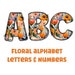Floral Alphabet Letters Clipart Letters 300dpi Transparent Png. 1 Set ...