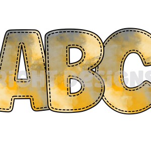 Bee Kraft Clipart Letters 300dpi Transparent Png. 5 Styles of Alphabet ...
