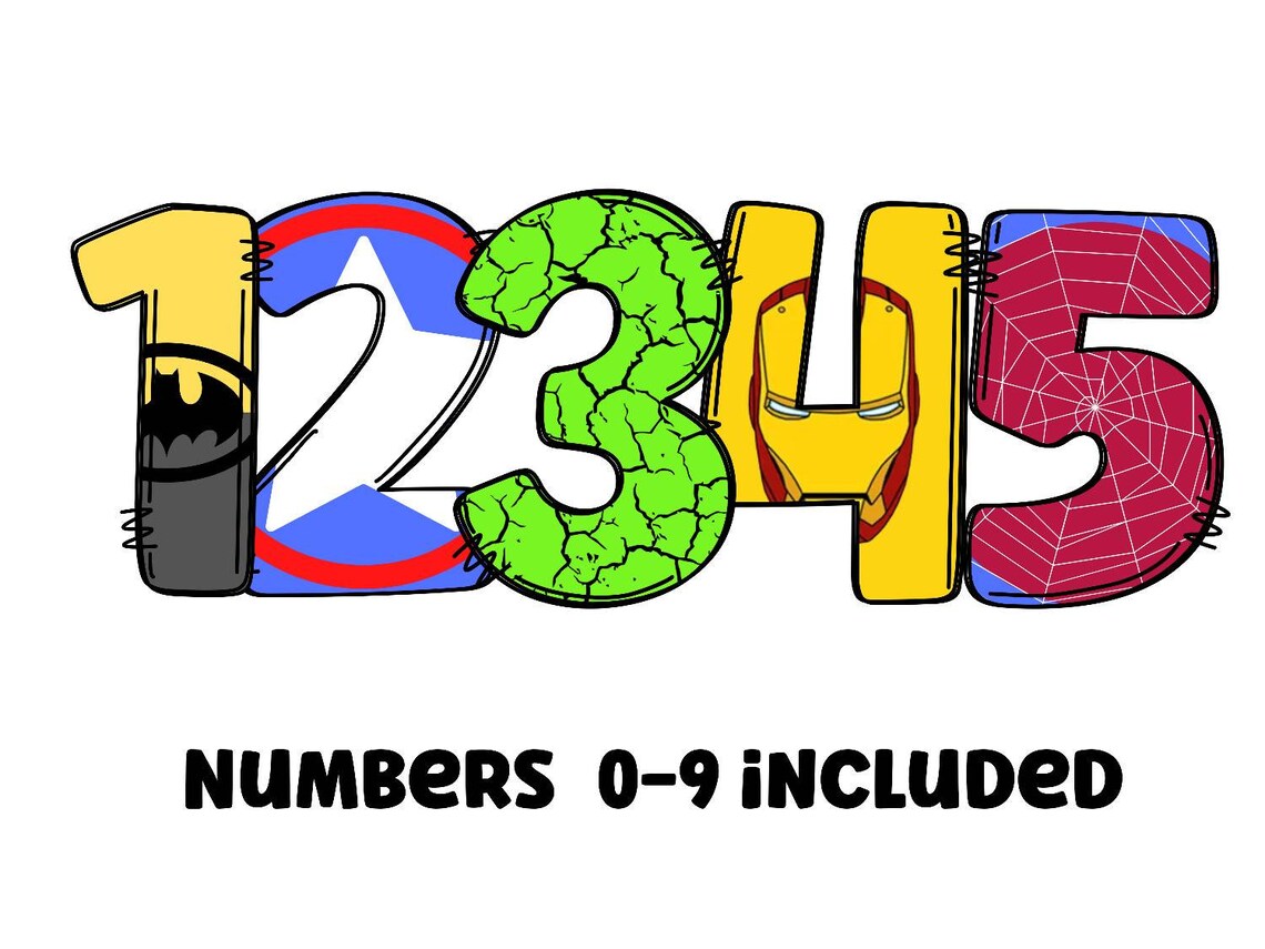 Super Heroes Alphabet Clipart Letters 300dpi Transparent Png. - Etsy