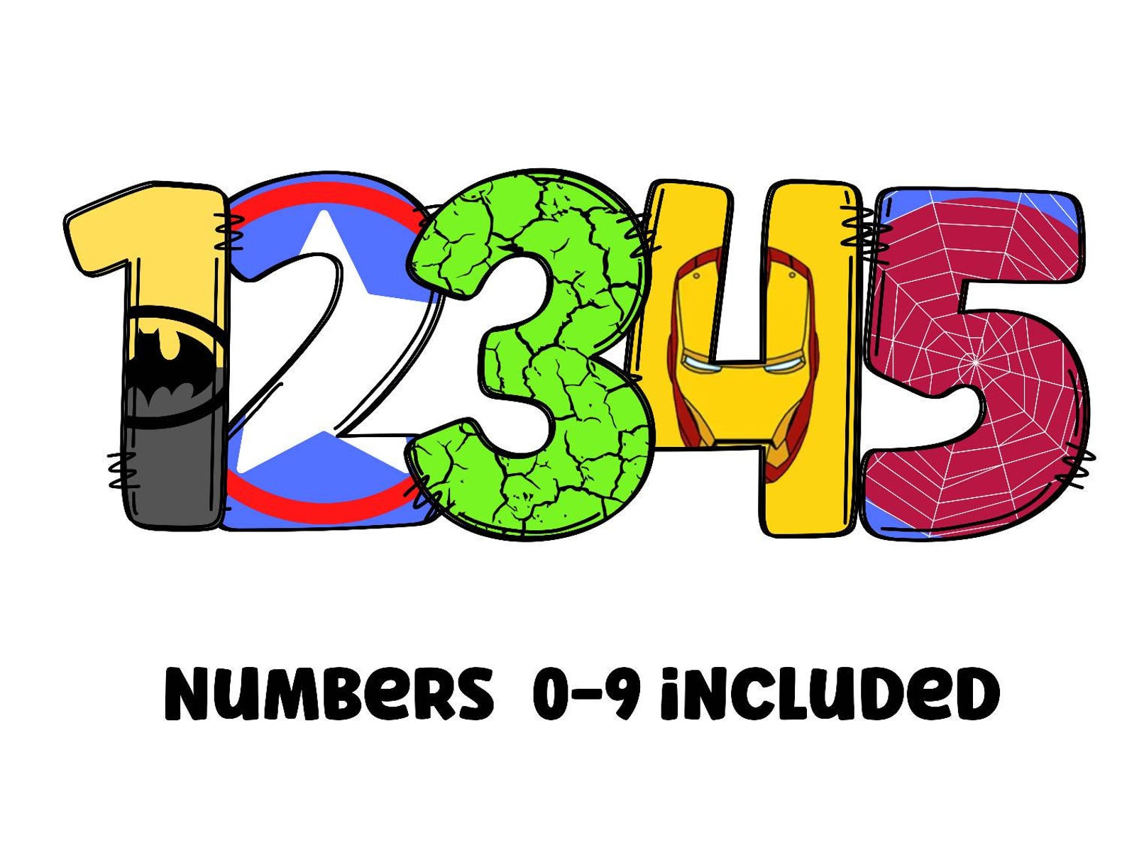 Super Heroes Alphabet Clipart Letters 300dpi Transparent Png. - Etsy