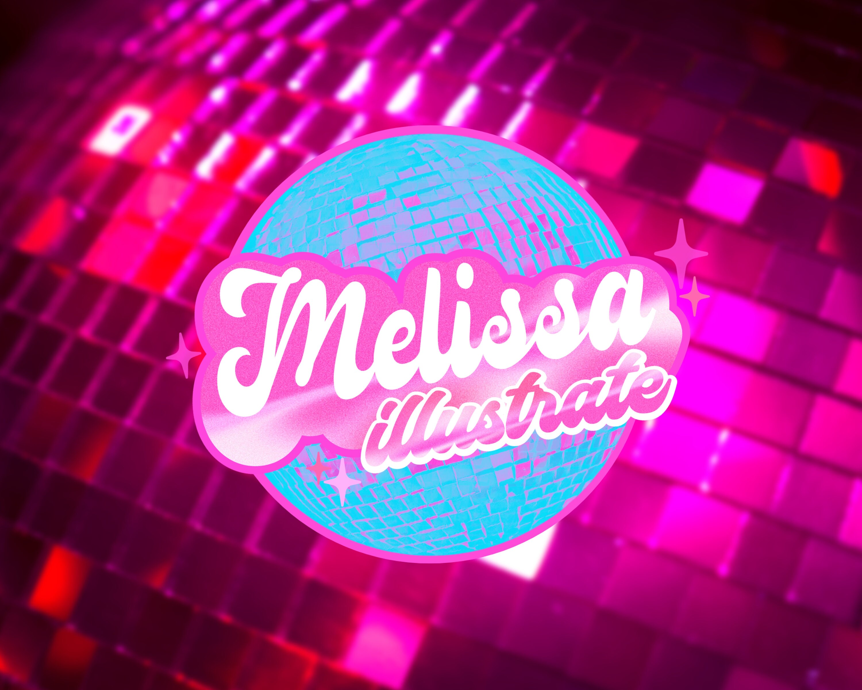 Retro Disco Logo Branding Single Logo Mirrorball Colorful - Etsy
