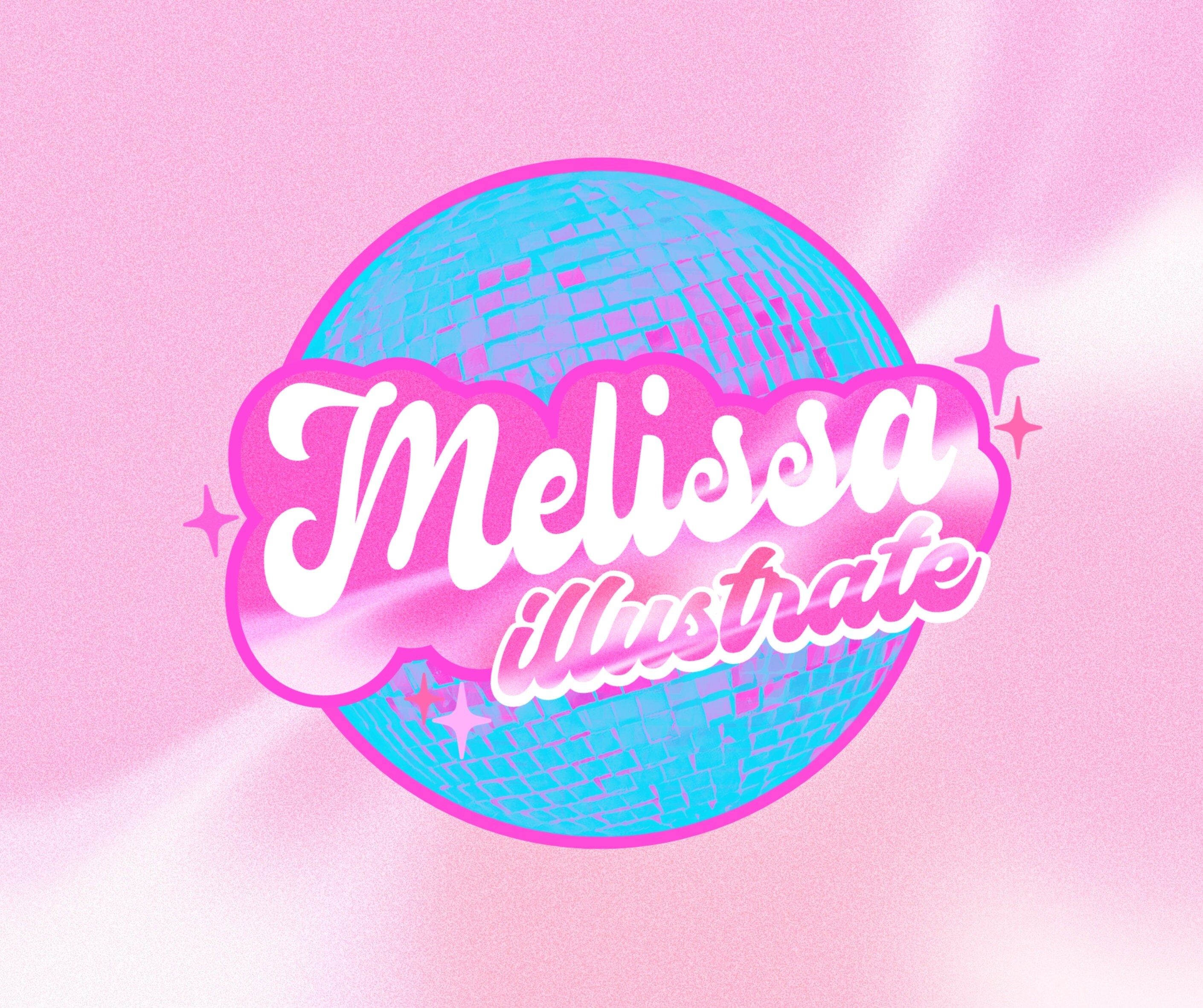 Retro Disco Logo Branding Single Logo Mirrorball Colorful - Etsy