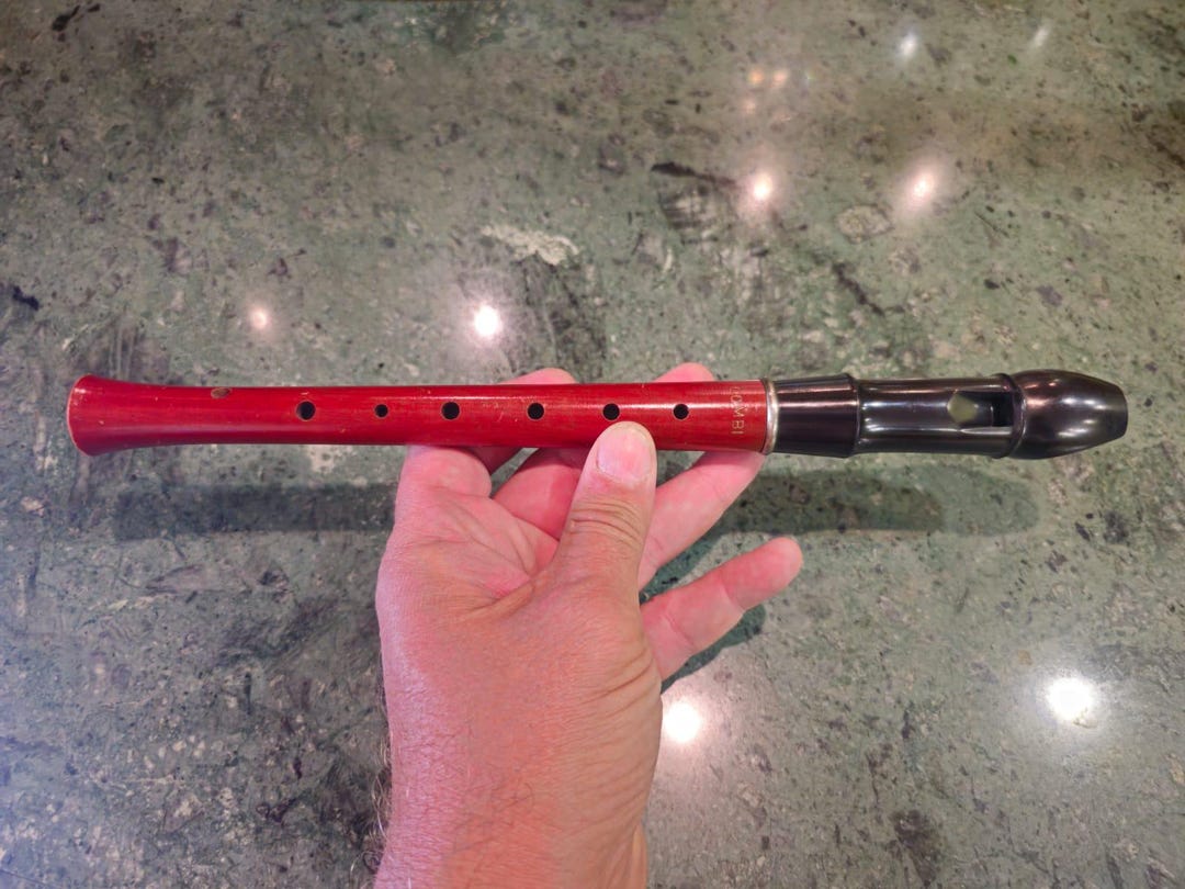 Wood Ebony Vintage Block Flute Combi 1970s Germany - Etsy