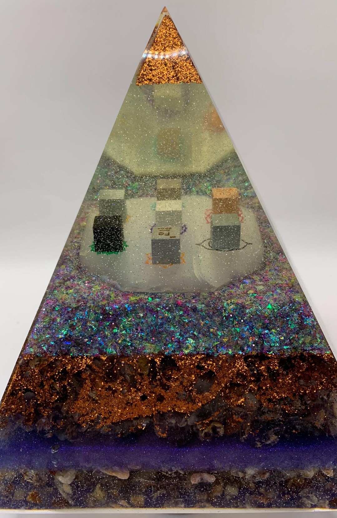 7 Element and Thousand Layers Orgone Generator Pyramid XL - Etsy