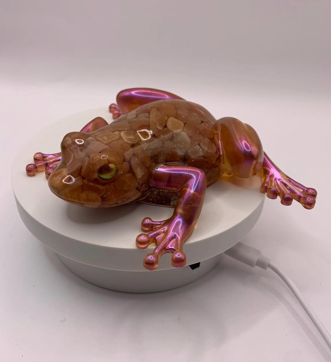Red Aventurine Frog Tower Buster / Orgone Generator - Etsy