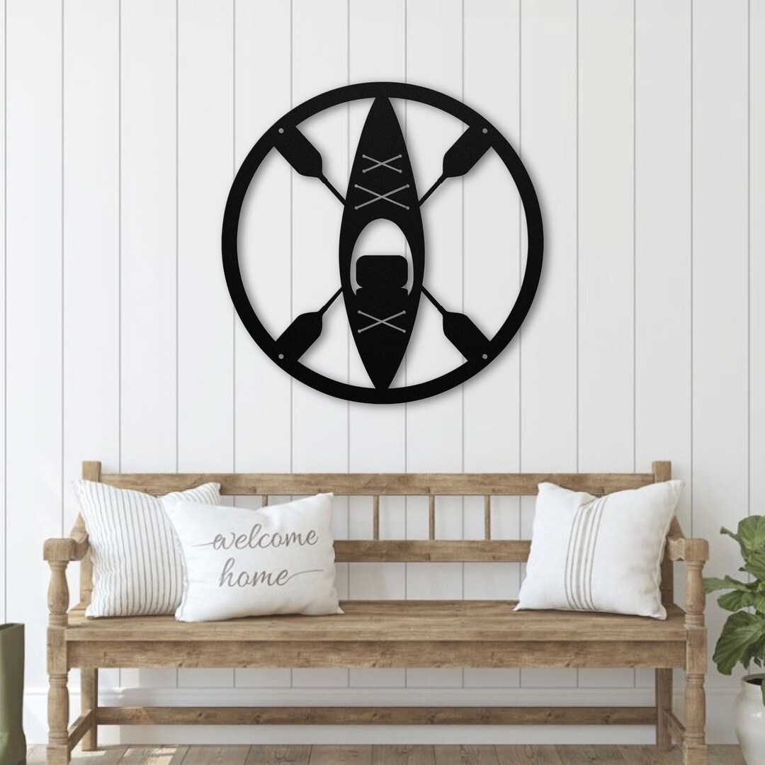 Kayak Metal Wall Art Gift for Kayaker Kayak Sign - Etsy