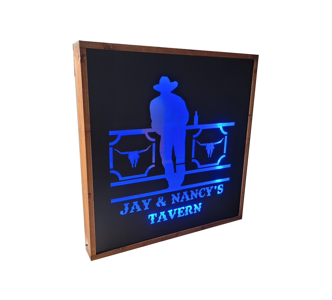 Custom Metal Backlit Sign - Etsy