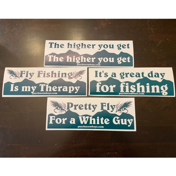 Fly Fishing Sticker - Etsy