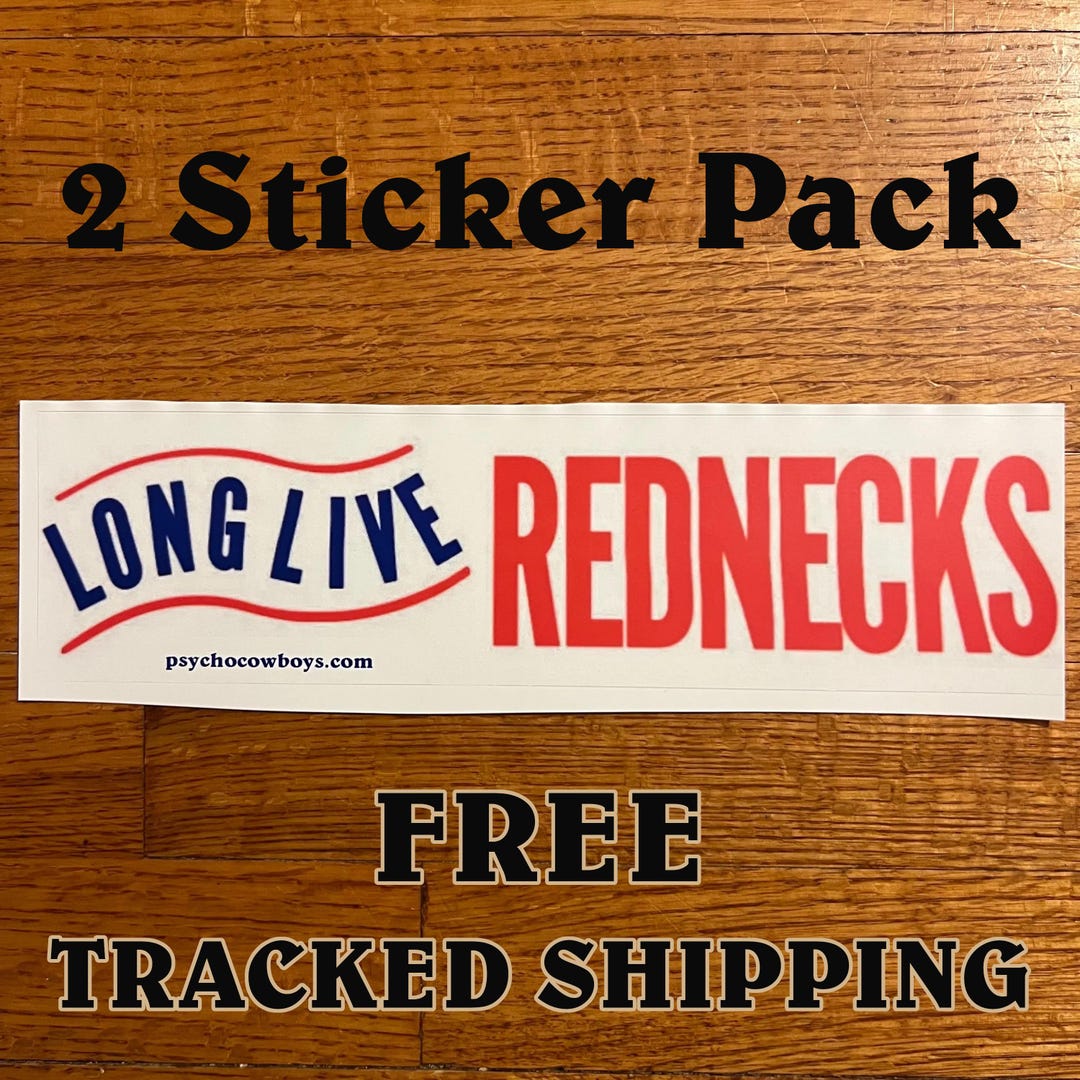 2 PACK Vintage Inspired “long Live Rednecks” Southern Country Cowboy ...