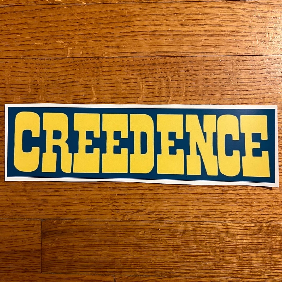 Vintage Inspired Creedence Clearwater Revival Classic Rock CCR Bumper ...