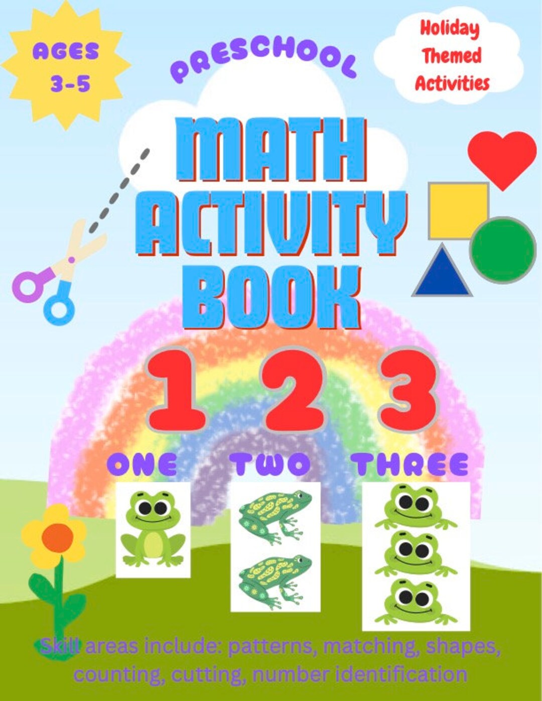 Preschool Math Activity Book - Etsy