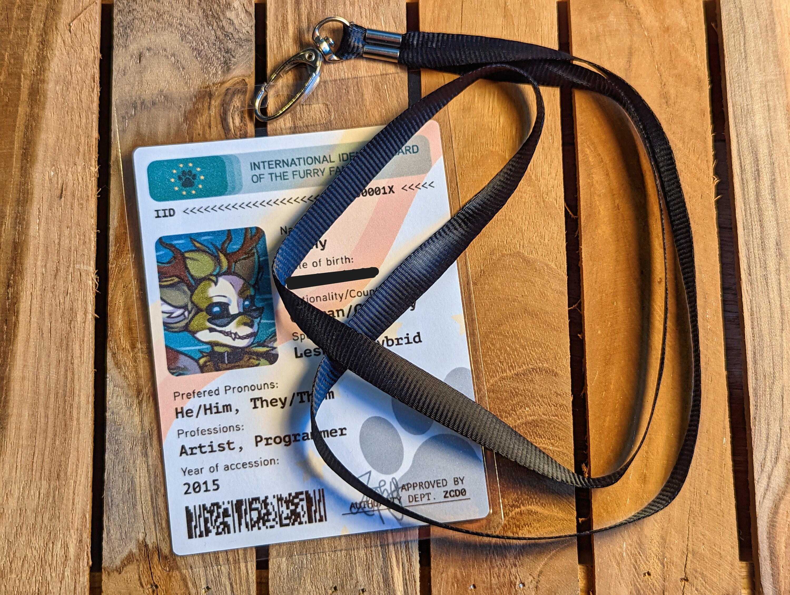 Personalized Furry Fandom ID Card Laminated With Optional - Etsy