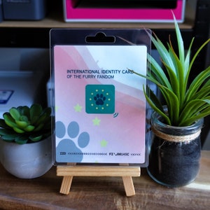 Personalized Furry Fandom ID Card Laminated, With Optional NFC Tag and ...