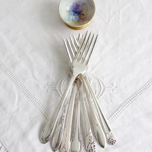 Mixed Silver Plated Cutlery Set Vintage Curated Art Deco Pattern ...