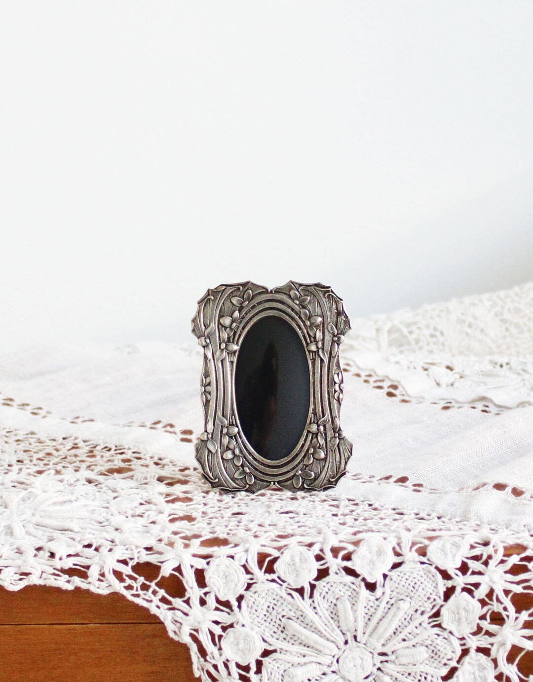 Vintage French Miniature Picture Frame Small Silver Plated Photo Frame ...