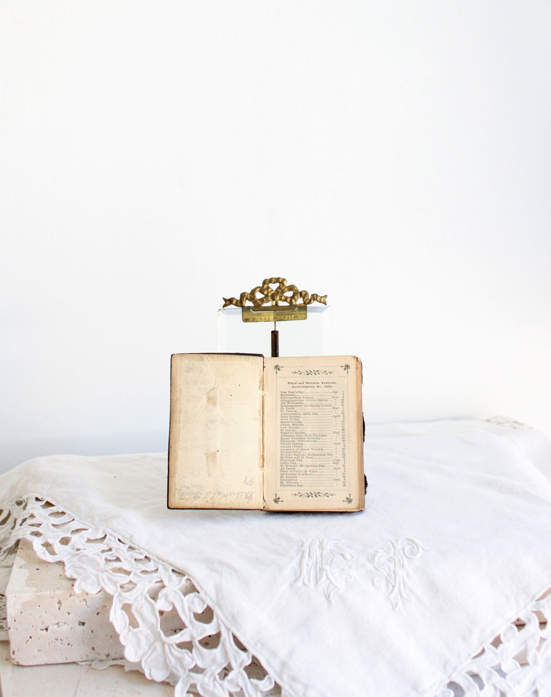 Antique Diary, Pocket Notebook Old French Canadian Ephemera From 1896 ...