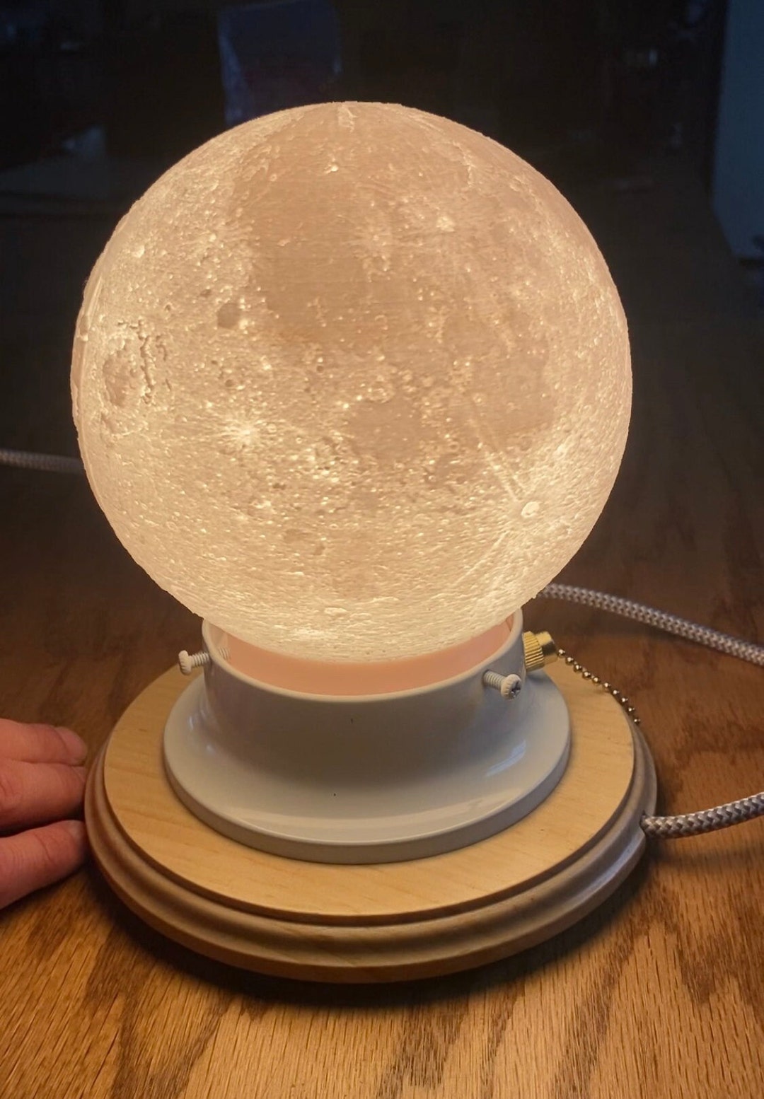 Moon Lithophane With Personalized Picture - Etsy