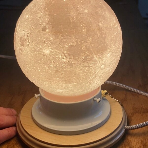 Moon Lithophane Lamp - Etsy
