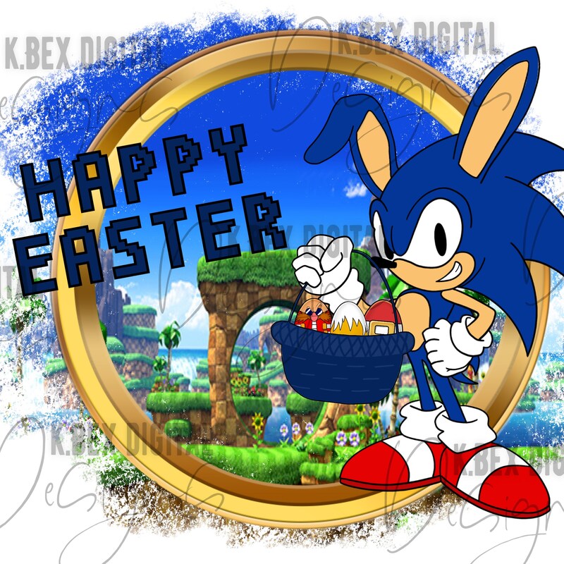 Sonic Easter Basket - Etsy