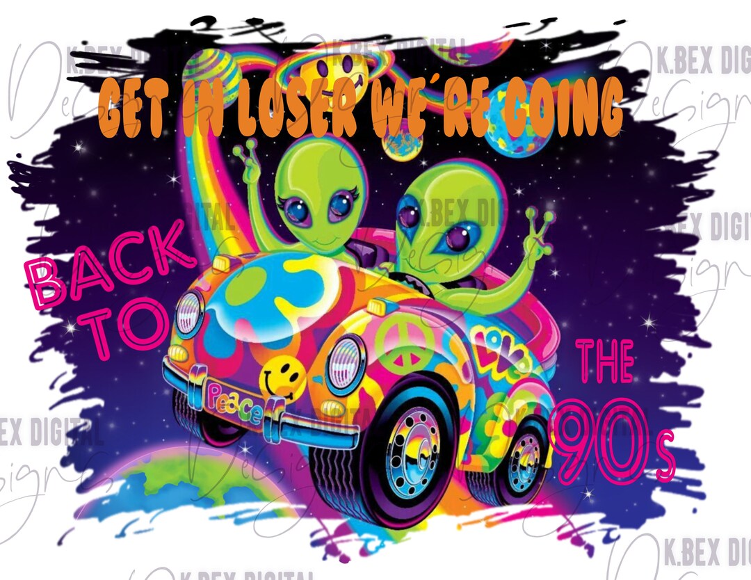 90s Neon Alien Sublimation Png Digital Designs - Etsy