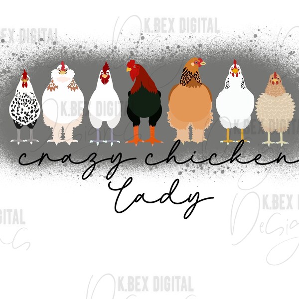 Crazy Chicken Lady - Etsy